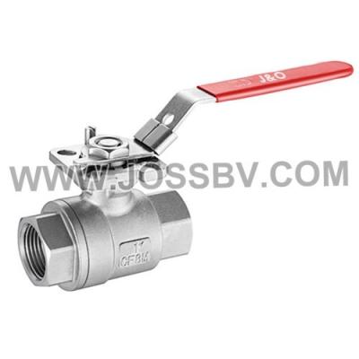 China 2PC Ball Valve With Direct Mounting Pad 1000WOG for sale