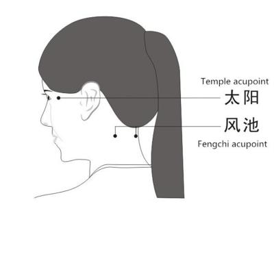 中国 家の使用のための携帯用流行の頭部および目のマッサージャー 販売のため