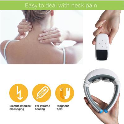 China Massager inalámbrico del cuello del pulso de baja fricción eléctrico de la terapia de la calefacción en venta
