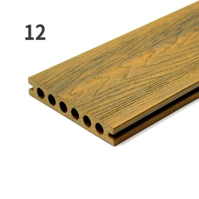 China Textured 3D Composite Decking Embossing Wood Plastic Composite Decking for sale