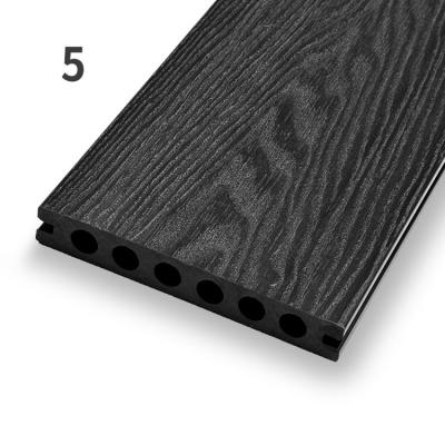China Textured 3D Composite Decking Embossing Wood Plastic Composite Decking for sale