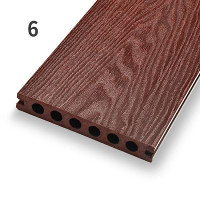 China Textured 3D Composite Decking Embossing Wood Plastic Composite Decking for sale