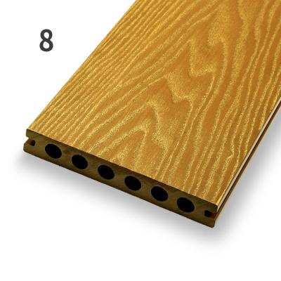 China Textured 3D Composite Decking Embossing Wood Plastic Composite Decking for sale