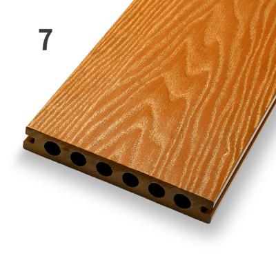 China Textured 3D Composite Decking Embossing Wood Plastic Composite Decking for sale