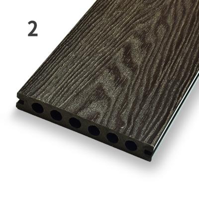 China Textured 3D Composite Decking Embossing Wood Plastic Composite Decking for sale
