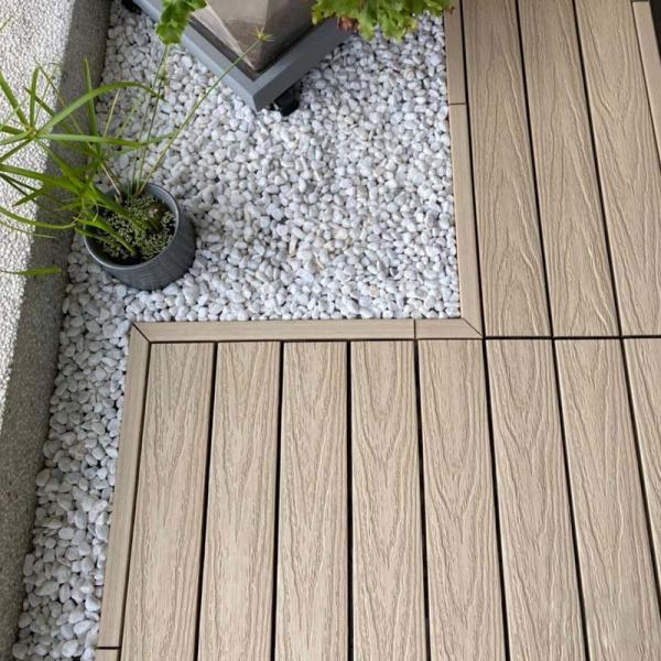 Quality Outdoor Wood Interlocking Deck Tiles Hardwood Interlocking Deck Boards CE for sale