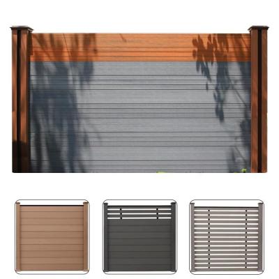 China Commercial WPC Fence Panels Rotproof WPC Composite Fence Slats for sale