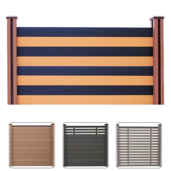 Quality WPC Plastic Wood Fence Boards Rotproof Composite Fence Boards for sale