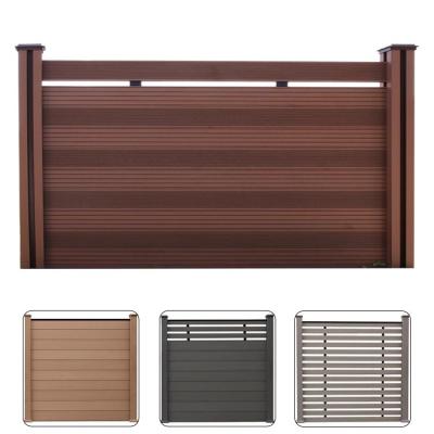 China Commercial WPC Fence Panels Rotproof WPC Composite Fence Slats for sale