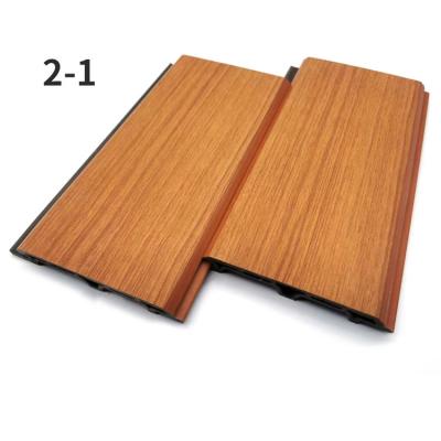 China Synthetic WPC Wall Cladding lightweight Wood Plastic Exterior Wall Cladding for sale
