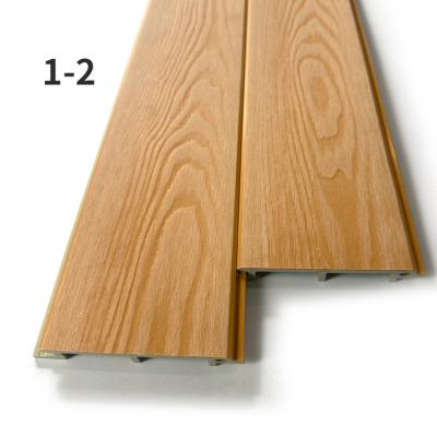 China Synthetic WPC Wall Cladding lightweight Wood Plastic Exterior Wall Cladding for sale
