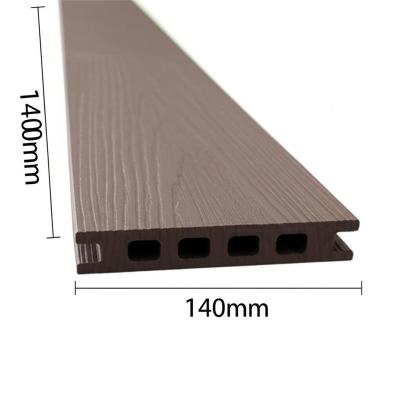 China Transform Your Outdoor Space with Fireproof Wood Plastic Decking Flooring 3000mm X 140mm X 25mm for sale