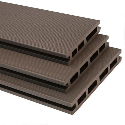 China Low Maintenance WPC Decking Panel with 20+ Years Longevity and 3000mm X 140mm X 25mm Size for sale
