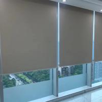 China Cordless Blackout Office Window Drapes , Electric Roller Blinds For Offices for sale