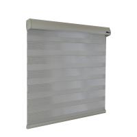 China Double Pane Sheer Zebra Vision Blinds Polyester Metallic Material For Office for sale