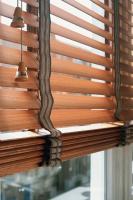 China Solid Wood Office Window Drapes , Dust Proof Bamboo Venetian Blinds for sale