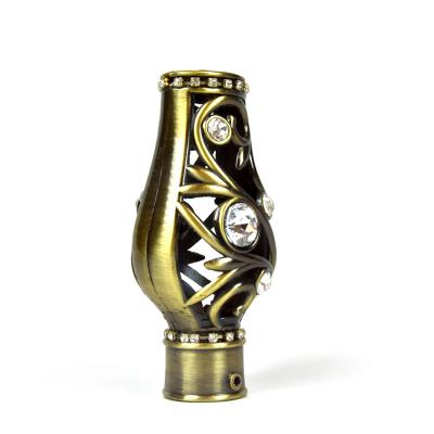 Cina Tenda Rod Head Crystal Material Durable di forma della corona per la decorazione in vendita