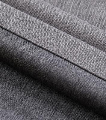 Cina Tela Grey Tenda oscurante a doppio strato leggero Ring Style semplice del velluto in vendita