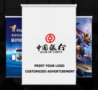 China Polyester Material Roller Curtain Blind For Advertisement Print Logo for sale