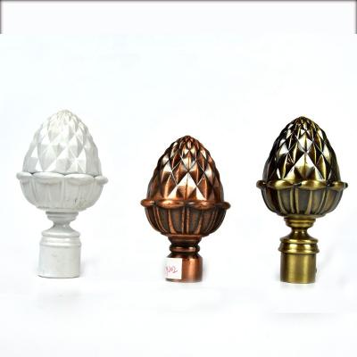 Cina colore di rame bronzeo di Rod Accessories With Gold Sliver della tenda di finestra di 19mm in vendita