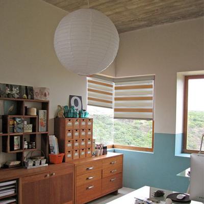 China Material inteligente da tela das cortinas de janela do manual da dupla camada para interno à venda