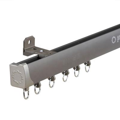 Cina singole rotaie e barretta di tenda di alluminio dell'aliante nano resistente senza cordone del soffitto ultra in vendita