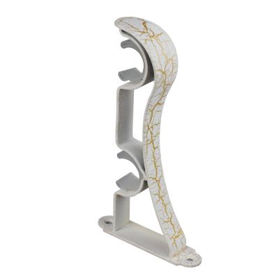 Cina materiale di Rod Brackets Aluminum Alloy Iron della tenda del doppio dell'oro di 25mm 28mm in vendita