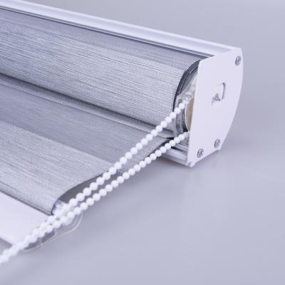 China Estilo inteligente da zebra da dupla camada das cortinas de janela da noite do dia com controle esperto à venda