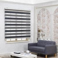 China Electric Roller Window Blinds Double Layer Transparent With Polyester Material for sale