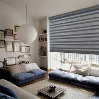 China Electric Roller Window Blinds Double Layer Transparent With Polyester Material for sale