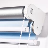 China Day Night Intelligent Window Blinds Double Layer Zebra Style With Smart Control for sale