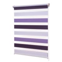 China Blackout Office Kitchen Bathroom Zebra Double Roller Blinds Horizontal Pattern for sale