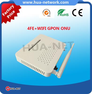 China HZW-G804-W 1GE 4FE+WIFI GPON ONU with power-off alarm function  on promotion for sale