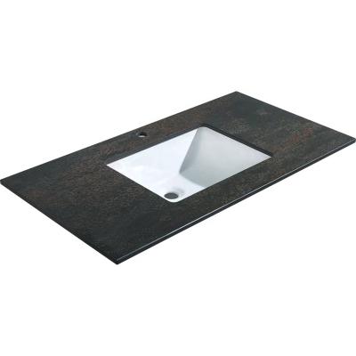 China Eco-friendly Cabinet Bathroom Sink For Hotel Supplier Rectangular China White Case Custom Style Top Hands Packing Modern Mount for sale