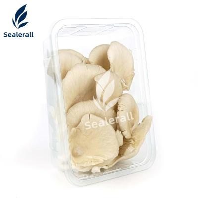 China Mushroom Custom MAP Tray Sealing Machine Multi Head Scale Chain Plate Sealing Machine Te koop