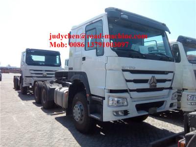 China SINOTRUK HOWO 6x4 tractor truck 371 HP trailer head, HOWO loading 40t prime mover truck, Euro 2 for sale