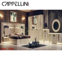 중국 MDF PU 가죽 집 침실 가구 애쉴리 작은 장식 핑크색 전체 세트 하얀 매트리스 판매용