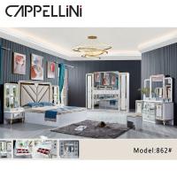 China Rei de madeira Bed Oak Grey White Sets Full Size do armário da mobília do quarto da casa do MDF à venda