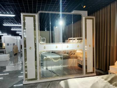 Cina Re di legno Bed Oak Grey White Sets Full Size dell'apprettatrice della mobilia della camera da letto della casa del MDF in vendita