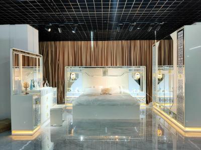 Cina Doppio moderno di lusso di re Size Beds Sets degli insiemi della mobilia della camera da letto a grandezza naturale in vendita