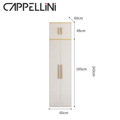 China Multispace Bedroom Sets Furniture Storage Wardrobe With Mirror Hinged Door for sale