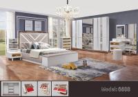 Chine Les meubles normaux de chambre à coucher de banc argenté de lit placent le GV en bois de panneau de forces de défense principale à vendre