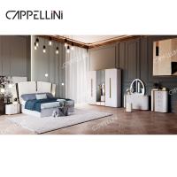 China Moderne Villa Weiß Holz King Size Schlafzimmer Set Zuhause Doppel Queen Luxus Holz Vollzimmer Möbel Set zu verkaufen