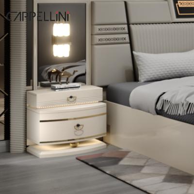 Cina Set letto in pelle King Size contemporaneo Doppia Regina Reale Luxury Moderno In Legno Mdf Set camera da letto completa Arredamento in vendita