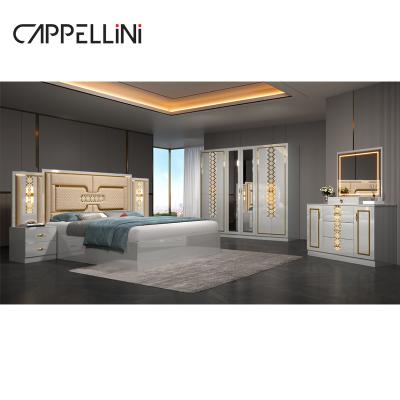 中国 ホーム マスタールーム ダブル レザー キングサイズ ベッド ホールセール 安い モダン ルックス クイーン 木製 Mdf フルベッドルーム 家具セット 販売のため
