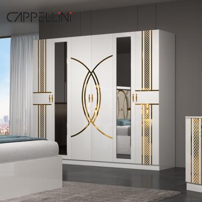 China Wholesale Cheap Price Luxury Wooden King Size Leather Bed Double Master Room Home Luxury Full Mdf Bedroom Sets Furniture for sale