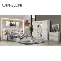 China Großhandel Billiges Preis Klassisches Lederbett für Königin Luxus anderes Zuhause Vollgröße König Holzmöbel Set zu verkaufen