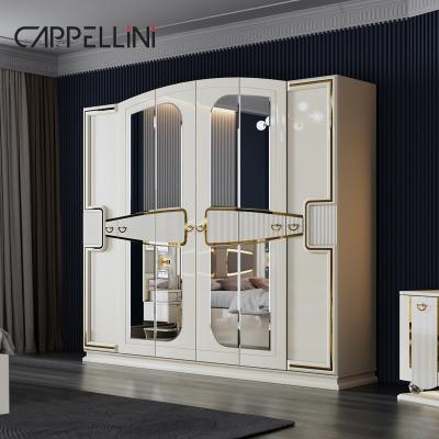 China Preço por atacado King Size Cama Dupla de Couro Suíte Master Room Casa Branca Full Wooden Mdf Luxury Set de Mobiliário de Quarto à venda