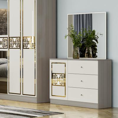 China Hedendaagse eenvoudige houten frame king size bed master room compleet dubbele woning luxe moderne slaapkamermeubelset Te koop