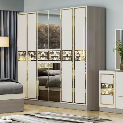 China Hedendaagse eenvoudige houten frame king size bed master room compleet dubbele woning luxe moderne slaapkamermeubelset Te koop